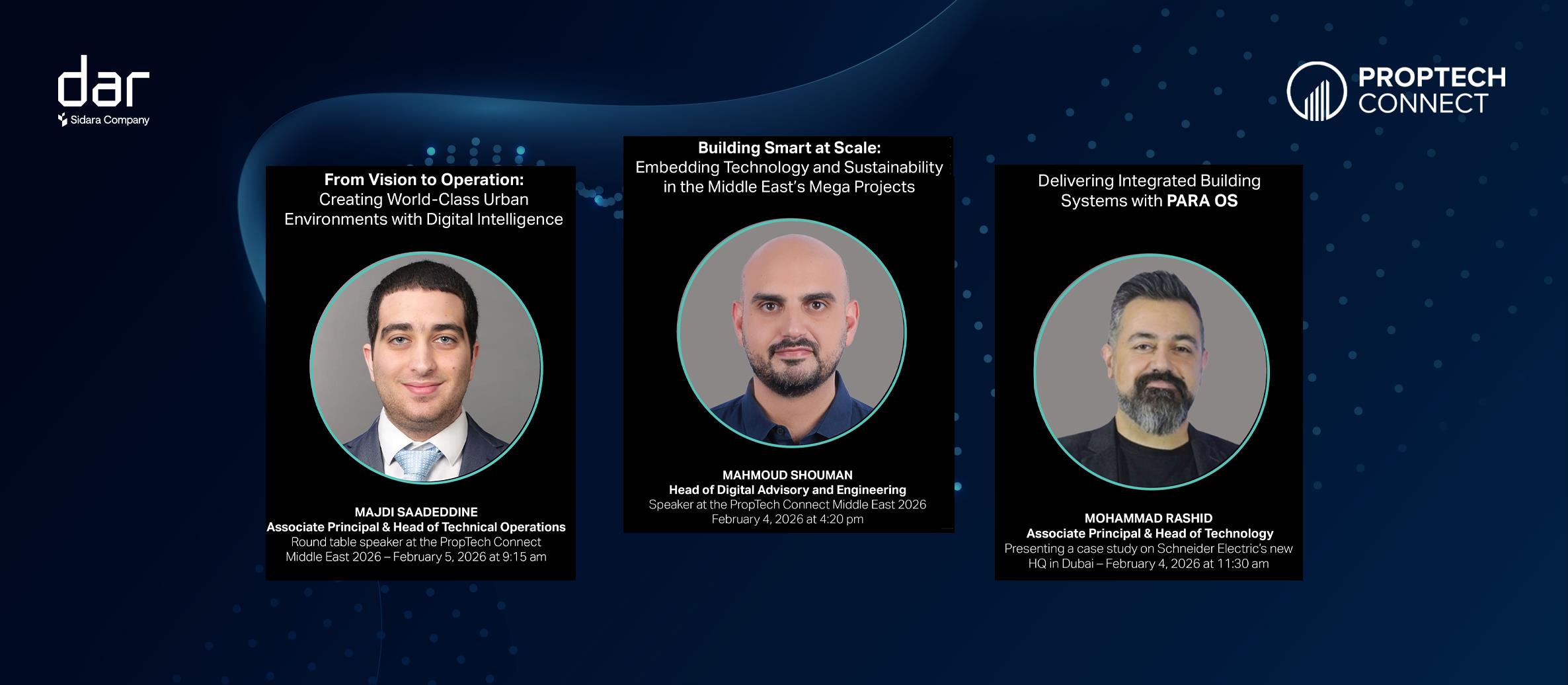 Dar Al-Handasah - News - Dar to Join PropTech Connect Middle East 2026 ...